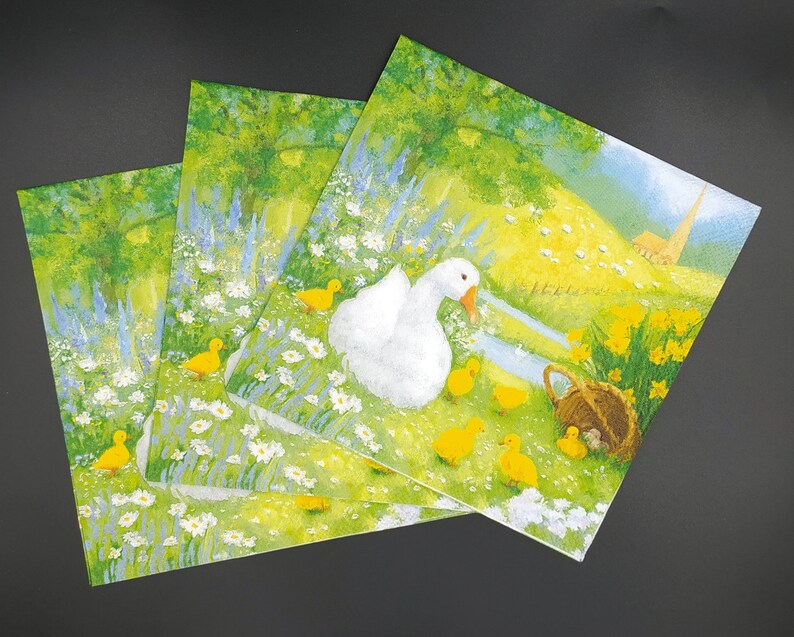 P793# 3 Pieces of Single Paper Napkins for Decoupage, Craft Tissue ...