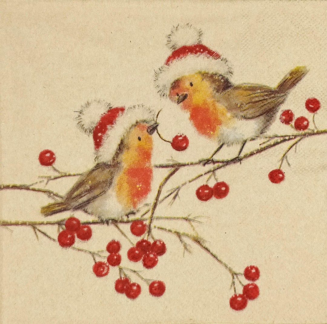 T814 3 Pieces of Single Recycled Paper Napkins for Decoupage, Craft ...