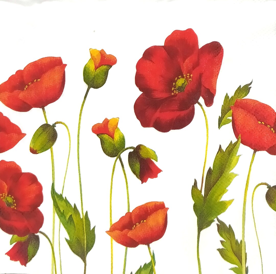 P726# 3 Pieces of Single Paper Napkins for Decoupage, Craft Tissue ...