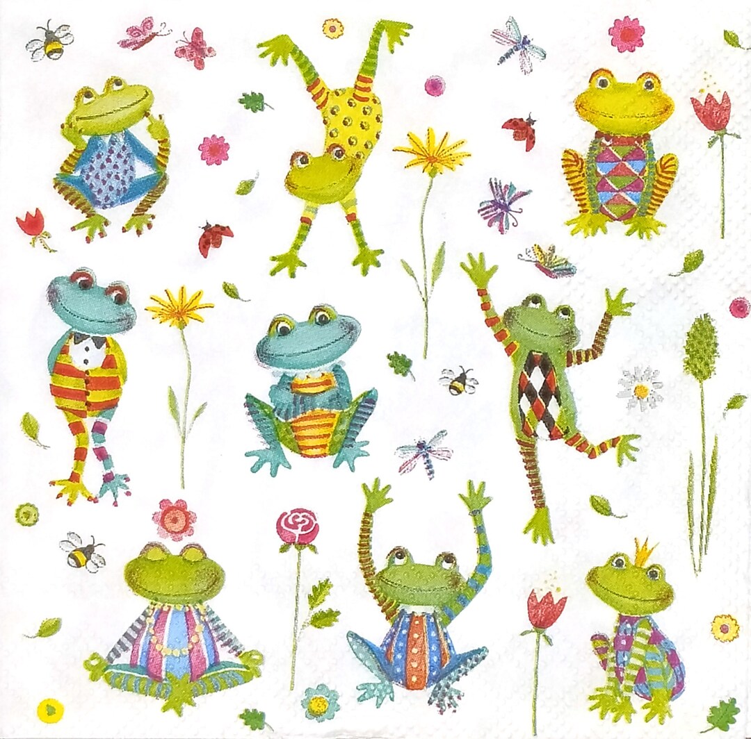 S671# 3 Pieces of SMALL Single Paper Napkins for Decoupage, Craft Tissue Cocktail Size, Funny ...