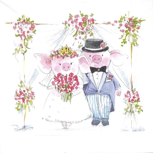 Pig Bride and Groom - Etsy