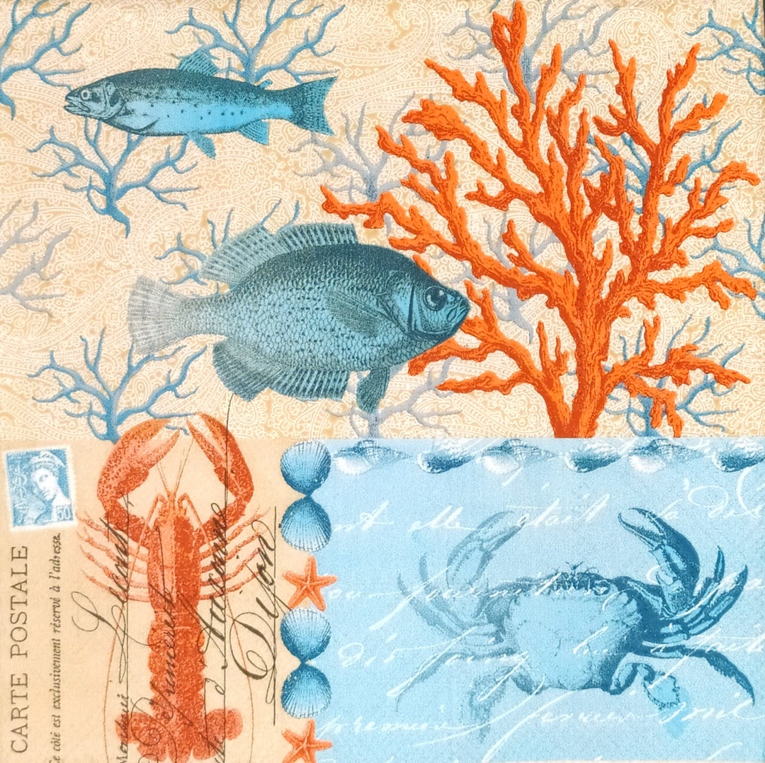 P417# 3 Pieces of Single Paper Napkins for Decoupage, Craft Tissue ...