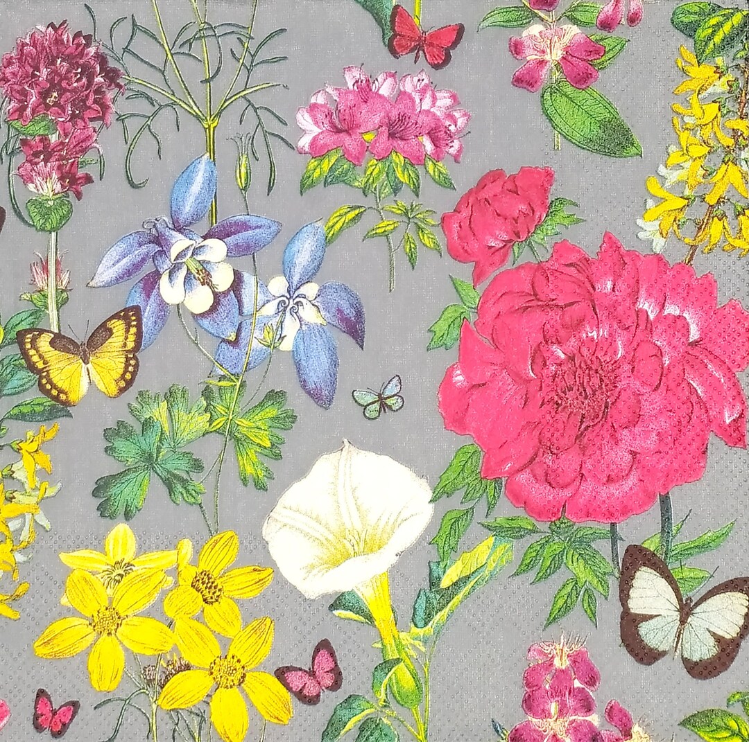 S340 3 Pieces of SMALL Single Paper Napkins for Decoupage, Craft Tissue ...