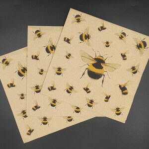 R600# 3 Pieces of Single Recycled Paper Napkins for Decoupage, Craft ...