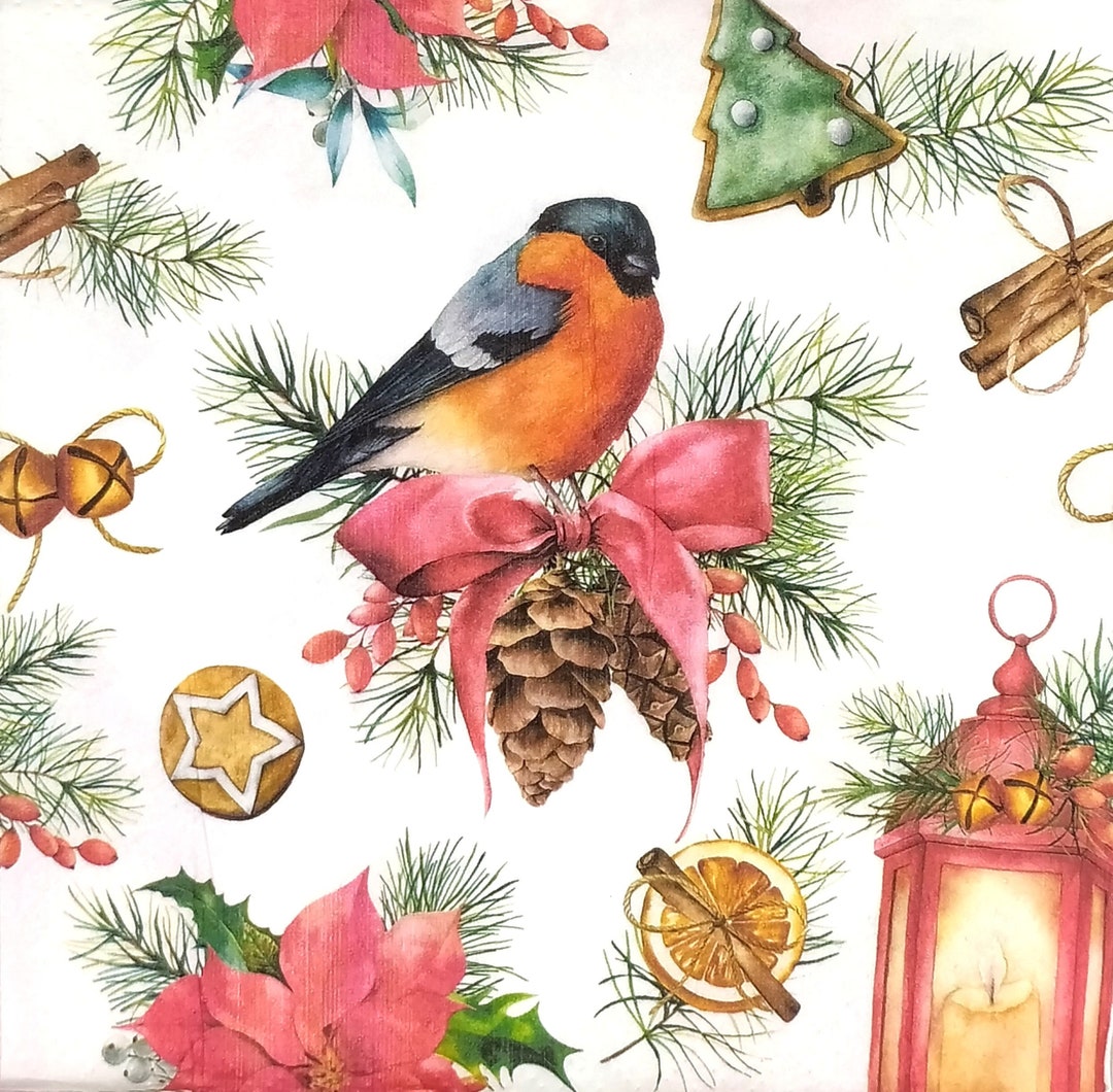 Q596# 3 Pieces of Single Paper Napkins for Decoupage, Craft Tissue ...