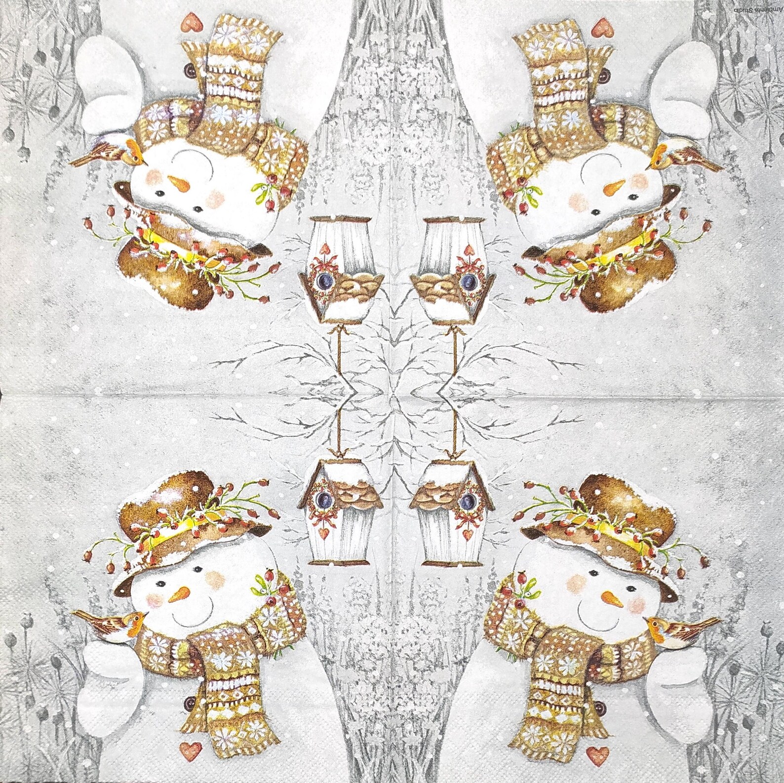 S114# 3 Pieces of SMALL Single Paper Napkins for Decoupage, Craft ...