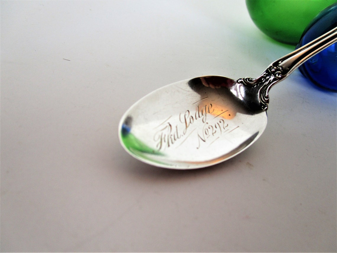 Antique 1910 Masonic Commemorative Sterling Silver Spoon - Frankford ...