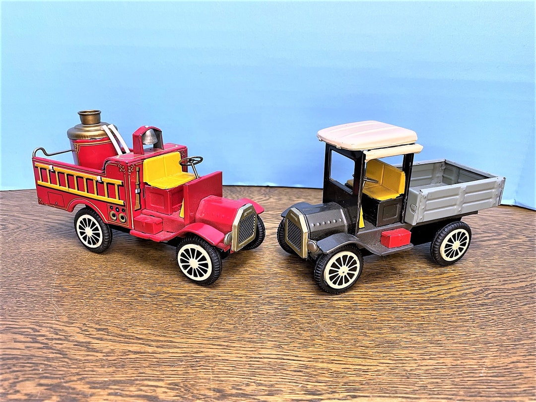 Vintage Shioji/cragstan Litho Tin Friction Model T - Your Choice - "antique Old Smoky" Fire ...