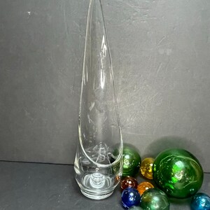 Vintage Mid Century Viking Taper Glow Art Glass / Swung Stretch Glass ...