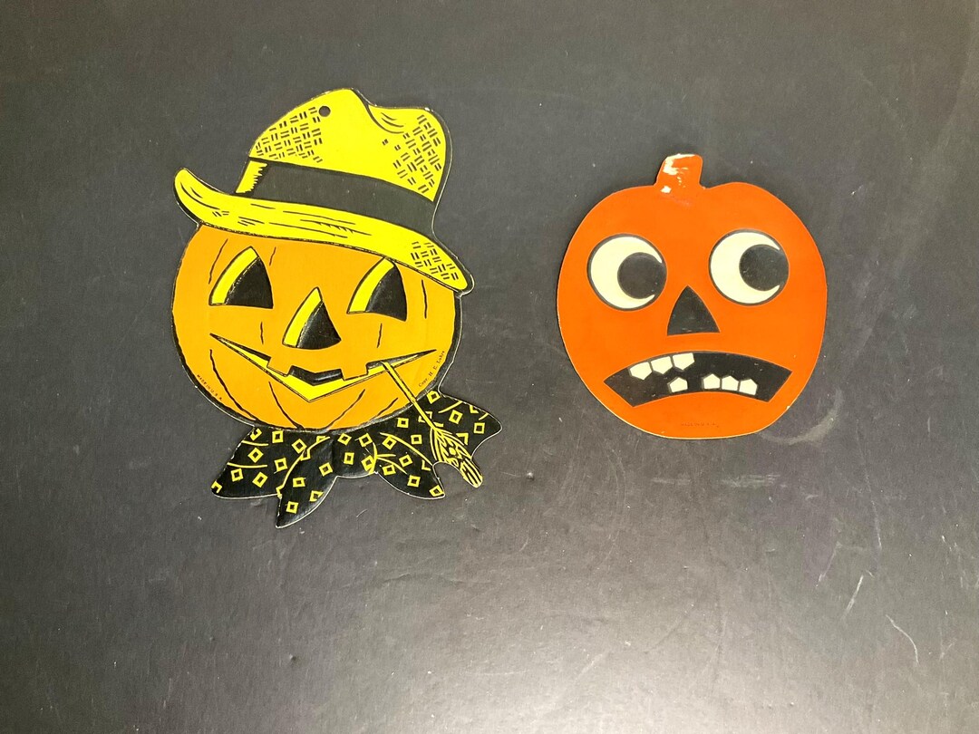 Genuine Vintage 1940's/50's H. E. Luhrs Embossed Die Cut Halloween Jack ...