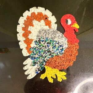 Vintage Popcorn Plastic Turkey Decoration Your Choice 1970's Kage ...
