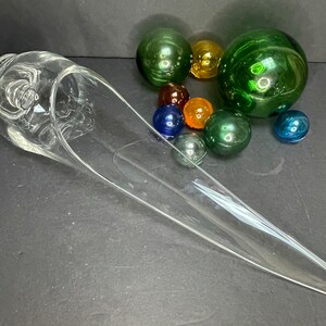 Vintage Mid Century Viking Taper Glow Art Glass / Swung Stretch Glass ...