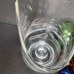 Vintage Mid Century Viking Taper Glow Art Glass / Swung Stretch Glass ...