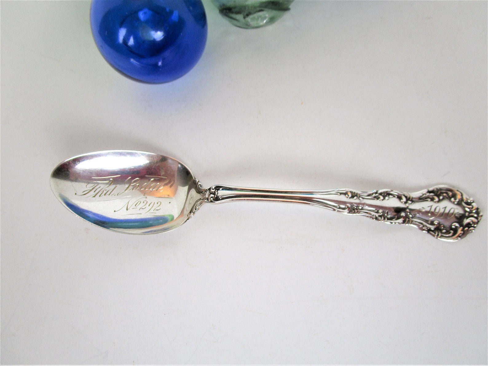Antique 1910 Masonic Commemorative Sterling Silver Spoon - Frankford ...
