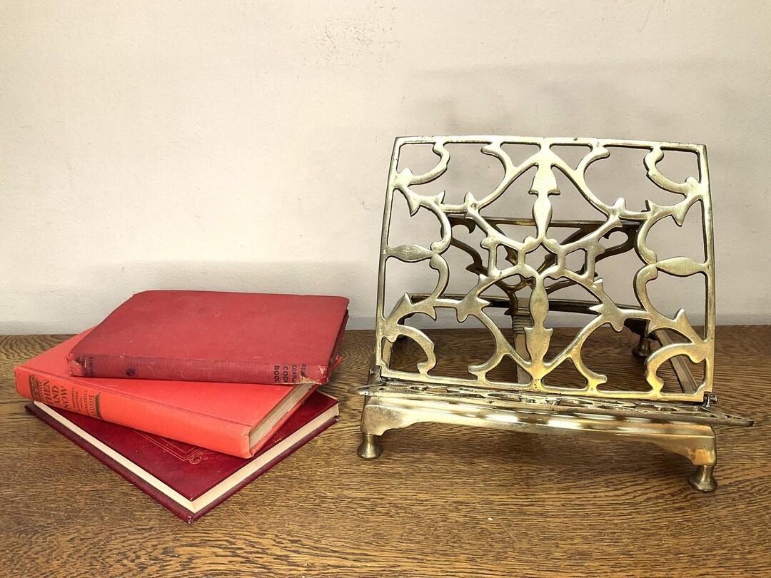 Vintage Ornate Heavy Brass Victorian Style Book/music Holder - Etsy