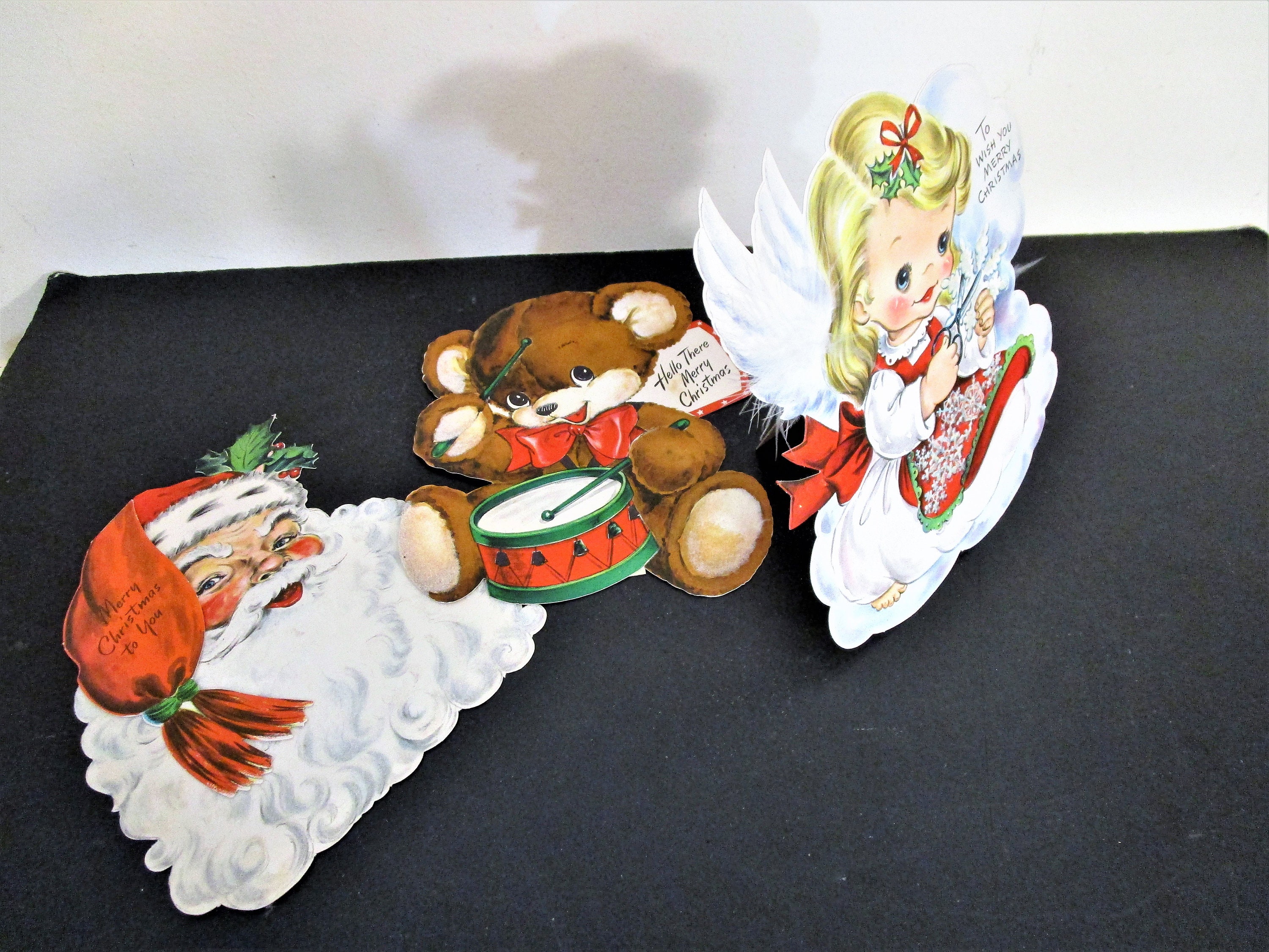 Big Vintage Hallmark Stand up Christmas Card New Old Stock | Etsy