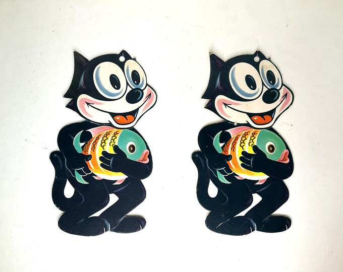 Rare Vintage Felix the Cat Die Cut Cardboard Figure - Felix the Cat ...