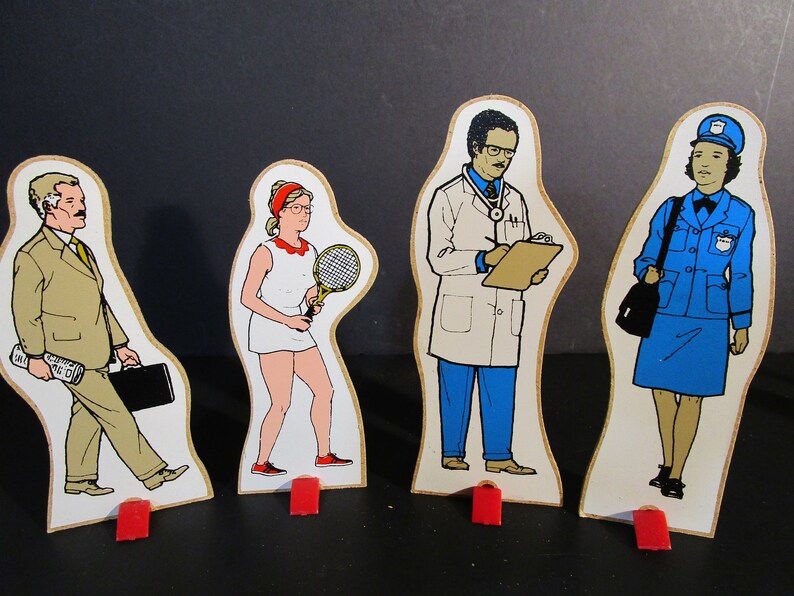 Vintage Community Helpers Career Figures 1970's the - Etsy