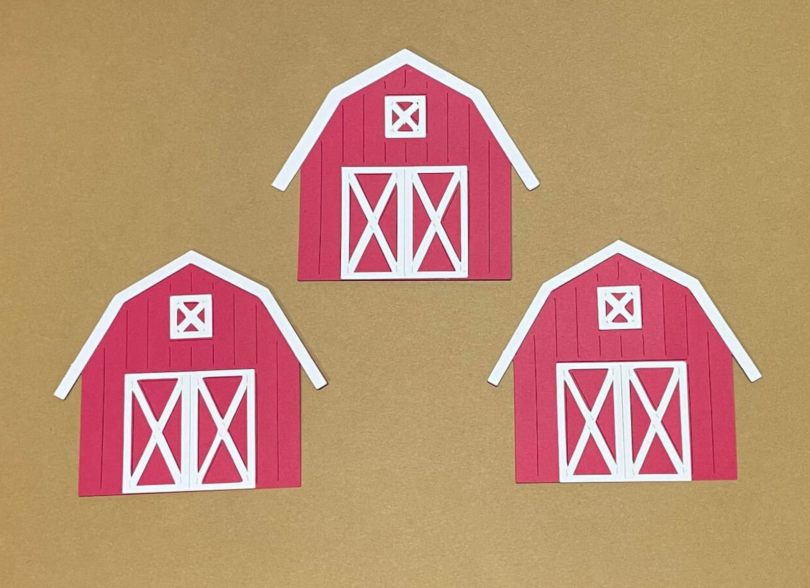 Barn Die Cut Set of 3 - Etsy