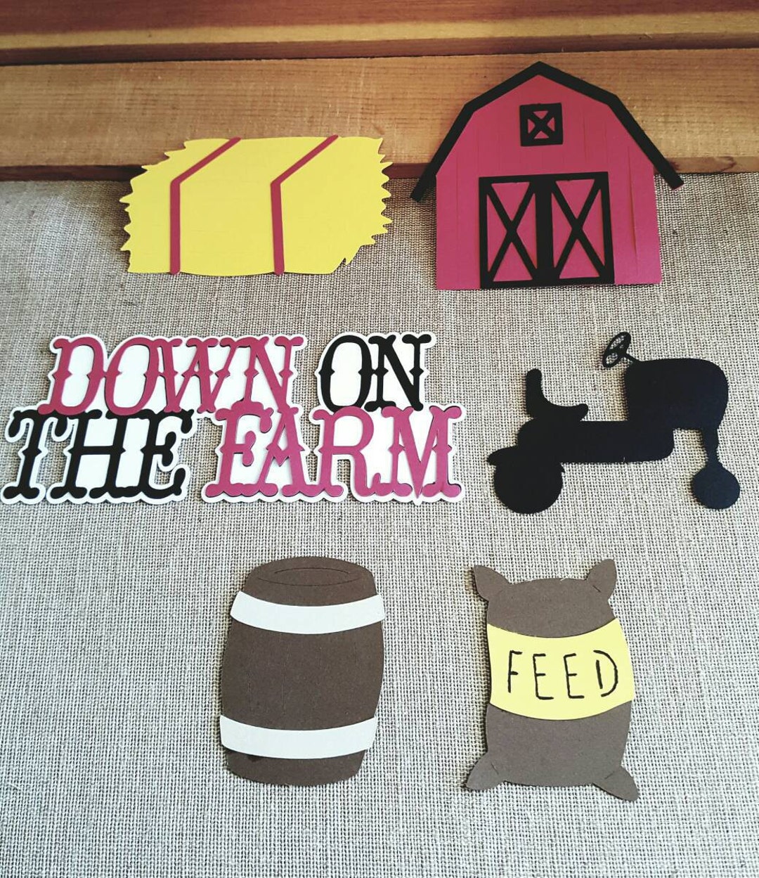 Down on the Farm Die Cut Set - Etsy