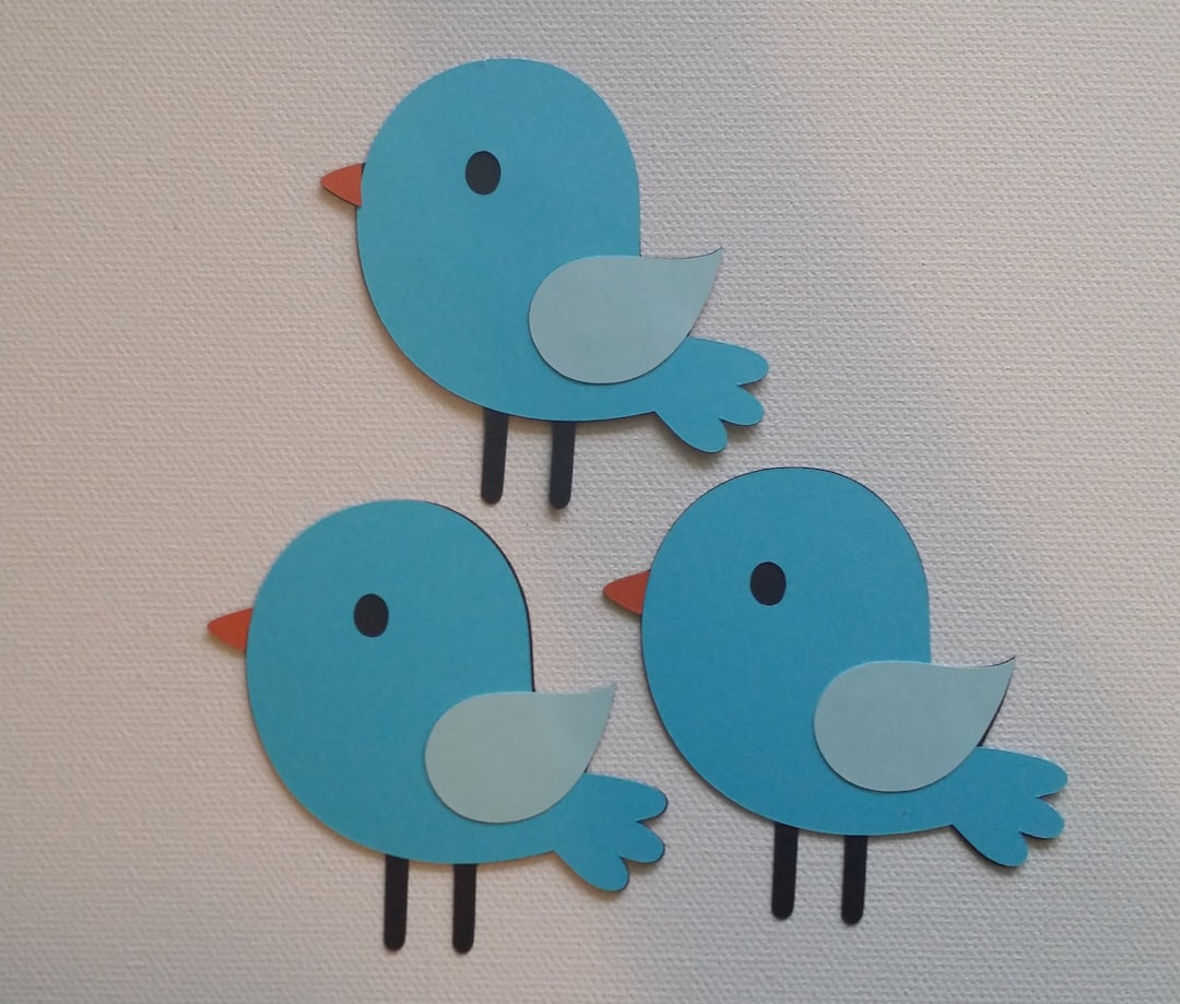 Bird Die Cut Set of 3 - Etsy