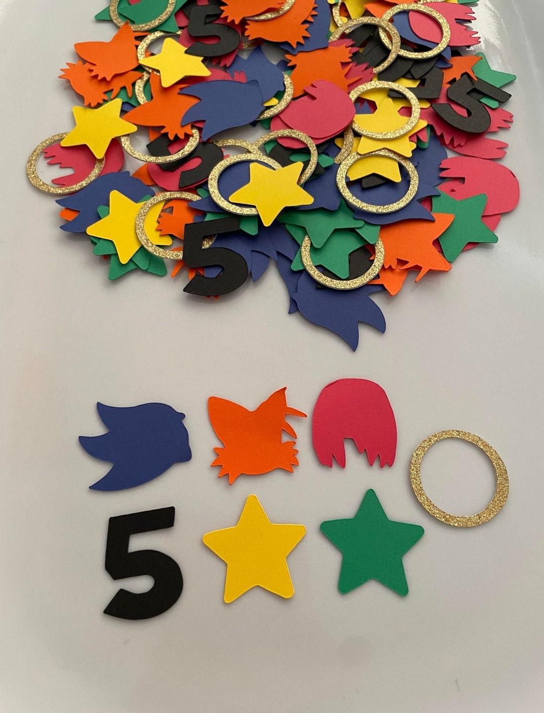 175 Piece Sonic Confetti, Sonic Birthday, Sonic Party, Birthday ...