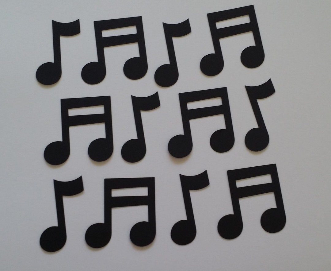 Music Notes 12 Piece Die Cut Set - Etsy