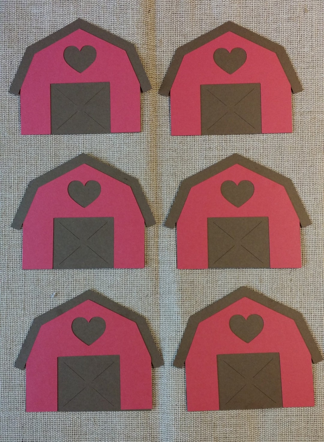 Barn Die Cut Set of 6 - Etsy