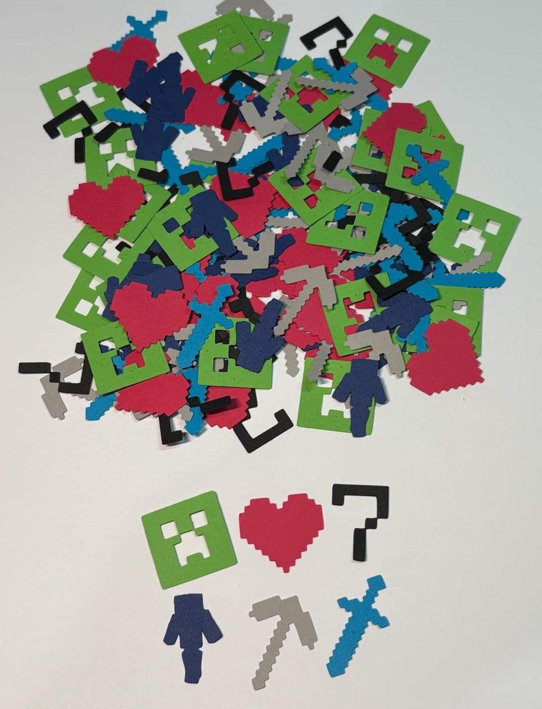 150 Piece Minecraft Confetti, Minecraft Birthday, Minecraft Party Decor ...