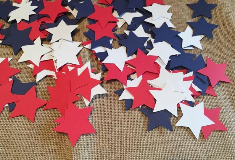 Star Confetti, Patriotic Confetti, 4th of July Confetti, USA Confetti ...