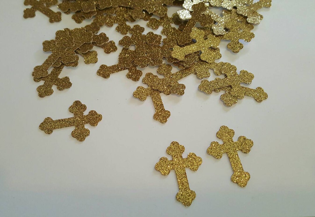 100 Piece Cross Confetti, Baptism Confetti, Baptism Party, Baptism ...