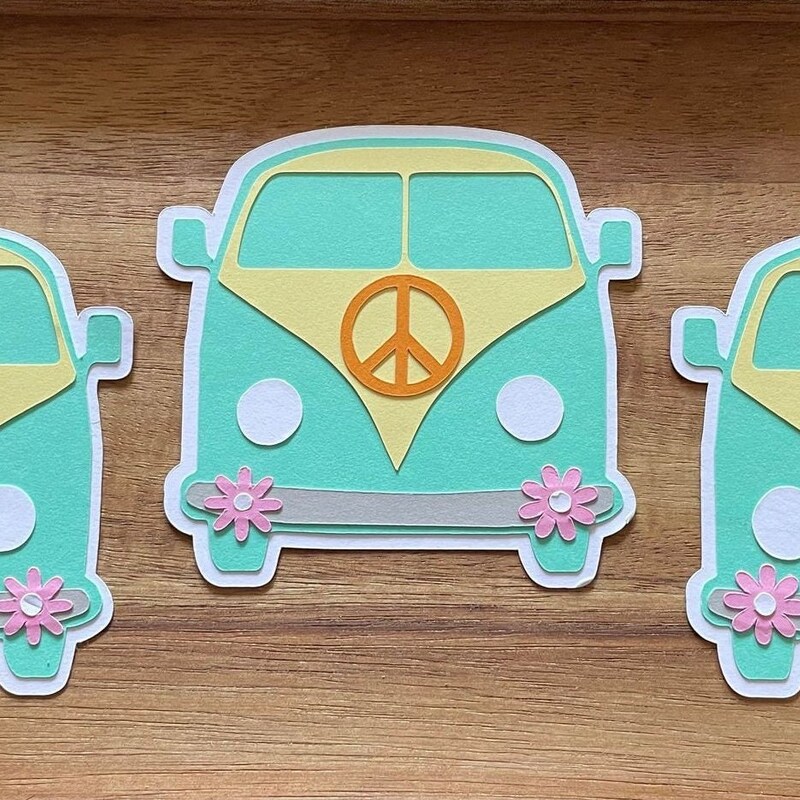 Hippie Van Svg - Etsy