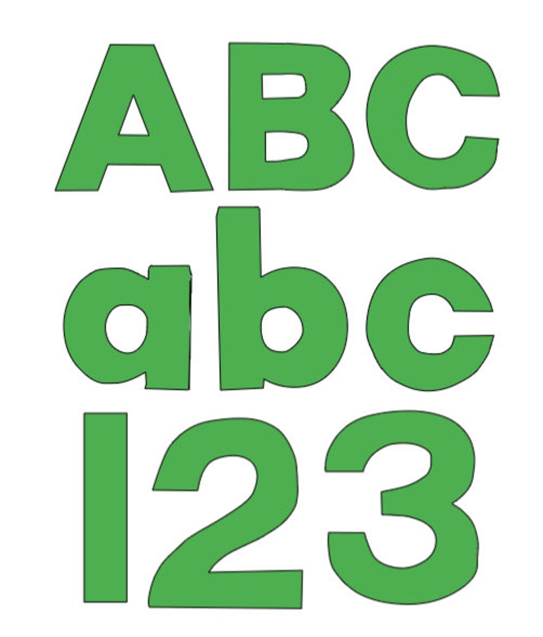 Chicka Chicka Boom Boom, Letter and Number Die Cuts, Bulletin Board Die ...