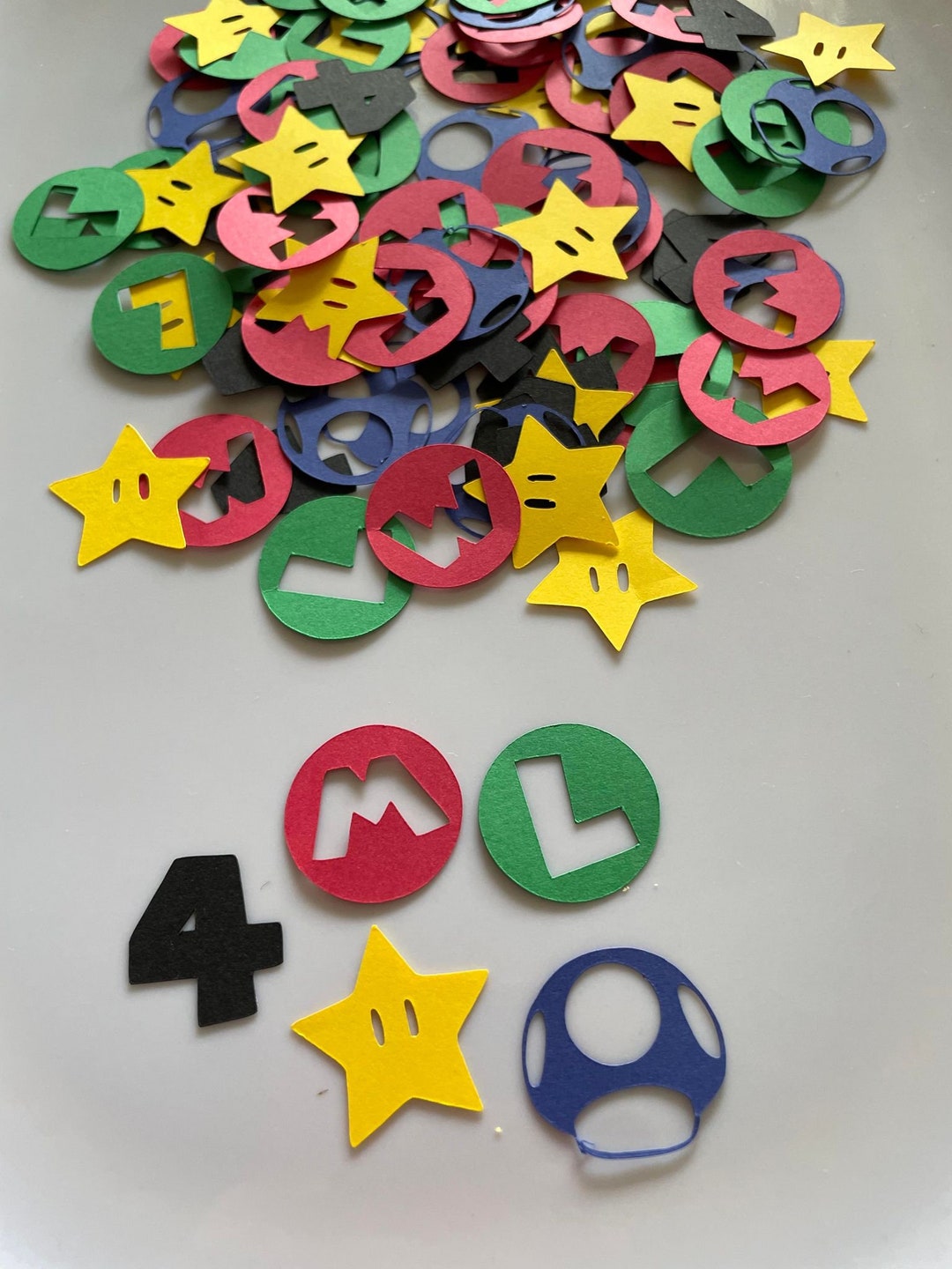 125 Piece Super Mario Confetti, Super Mario Birthday, Mario Party ...