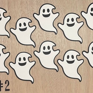 Ghost Die Cut Set of 10, Halloween Ghost Die Cuts - Etsy