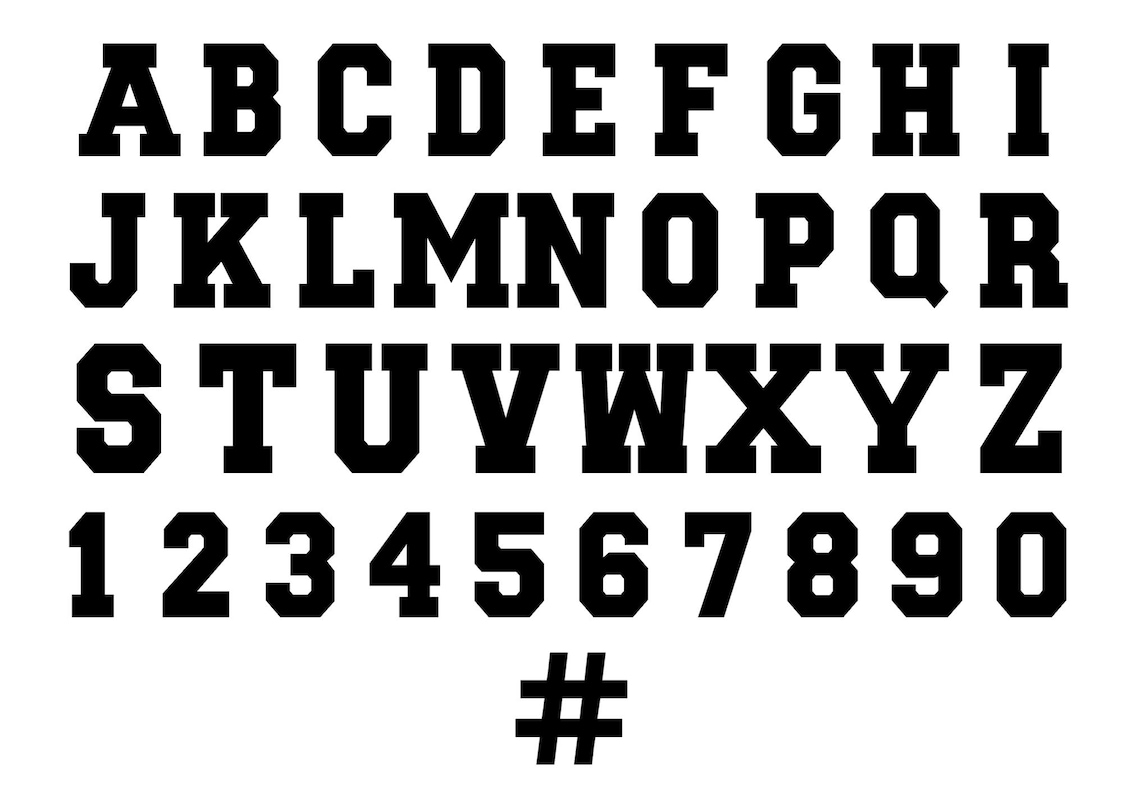 Sport Varsity Letters, Letter and Number Die Cuts, Bulletin Board Die ...