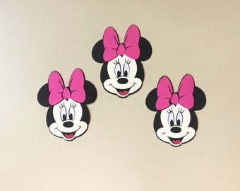Minnie Mouse Paper Cut-outs 4 Inches set of 9 - Etsy