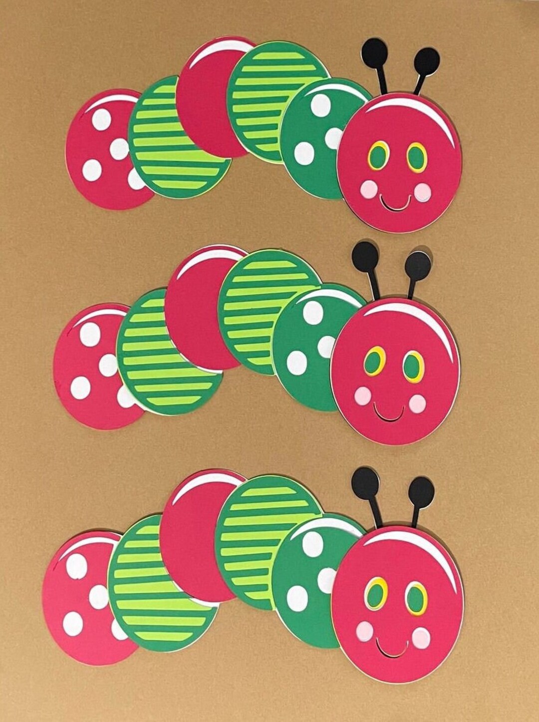 Caterpillar Die Cut Set of 3, Caterpillar Party, Teacher Die Cuts ...