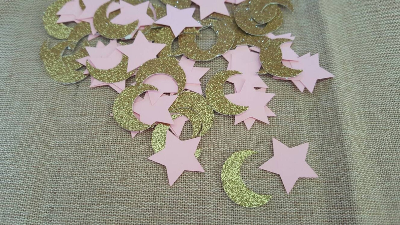 100 Piece Twinkle Twinkle Little Star Confetti, Star Confetti, Moon ...