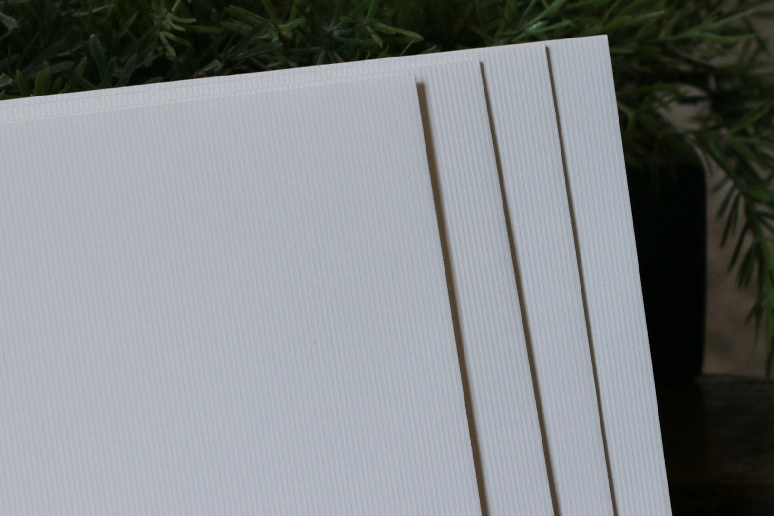 WHITE GROOVE ENVELOPES A7 Envelopes crisp White W Slight - Etsy