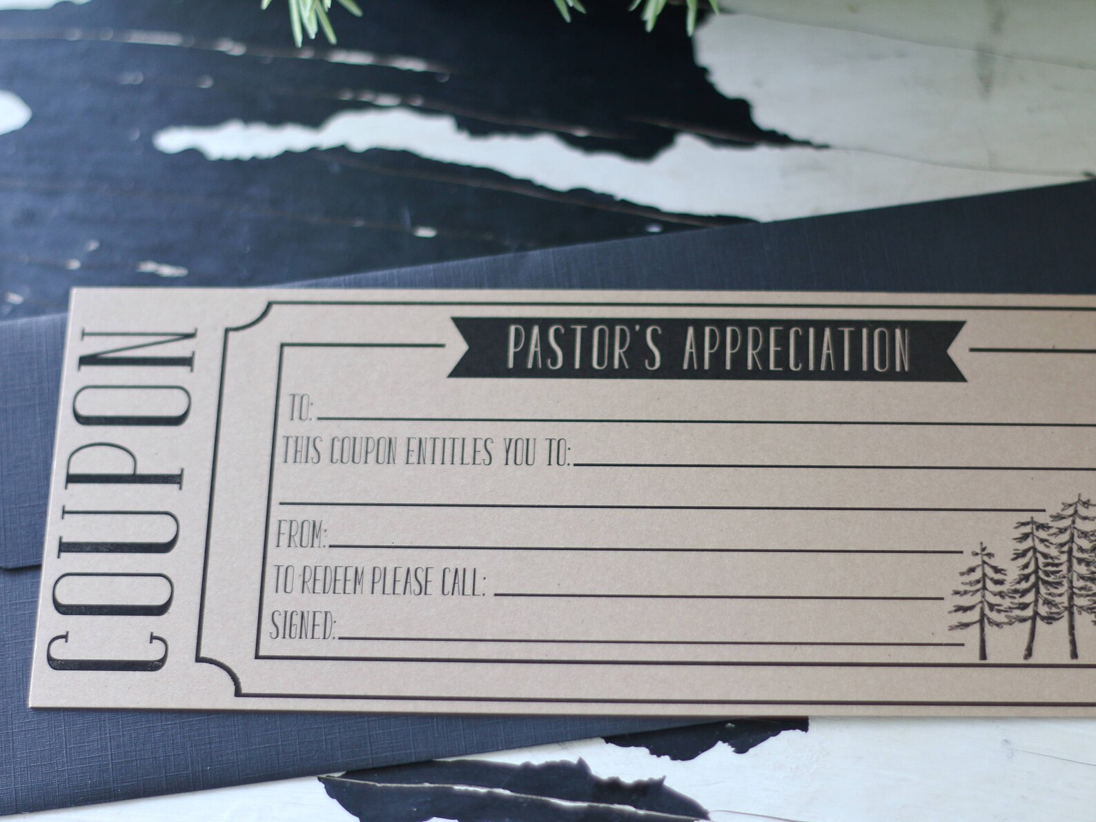 Pastor Appreciation COUPON ~ Thank You Cards ~ SET of THREE - Etsy