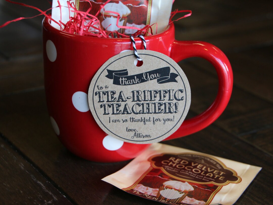 Teacher Thank You Gift - Personalized - Thanks for Being a TEA-RIFFIC ...