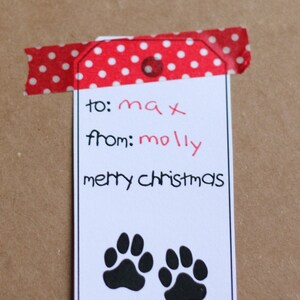 Puppy Holiday Gift Tags ~ Dog Christmas Gift Tags ~ Printable ~ Instant ...