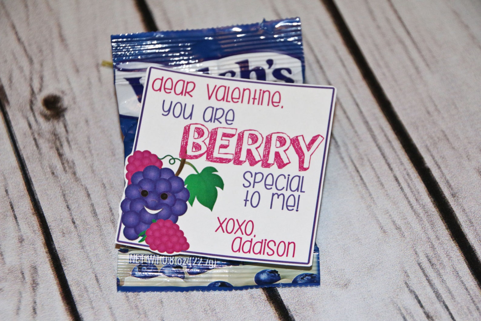 Valentine Printable You Are BERRY SPECIAL to Me - Etsy