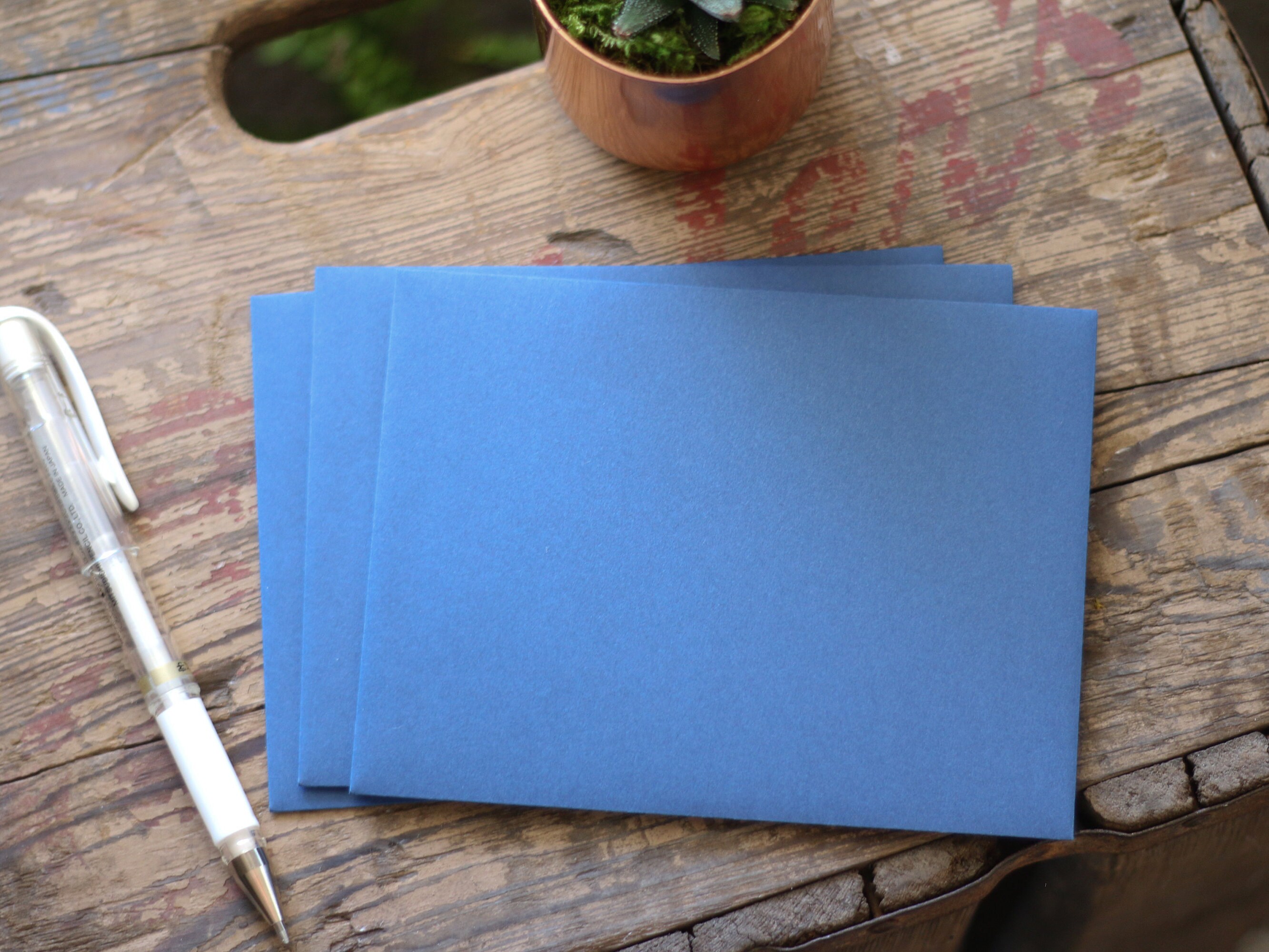 NAVY A2 Envelopes Invitation Envelope A2 4 3/8 X 5 - Etsy