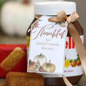 FRIENDS Gift Tag - Thankful for SWEET FRIENDS Like You - Fall Gift Tag ...