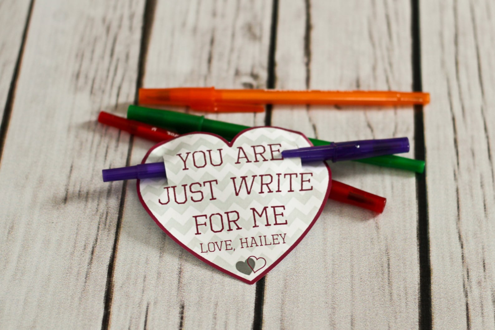 Valentine Printable - You Are Just WRITE for Me - PERSONALIZED ...