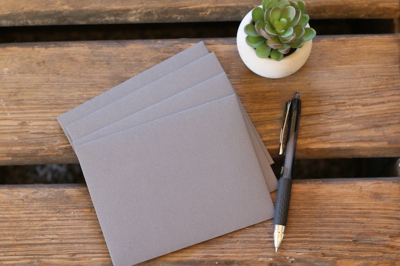 SMOKE A2 Envelopes (charcoal) ~ Invitation Envelope ~ A2 = 4 3/8" X 5 3 ...