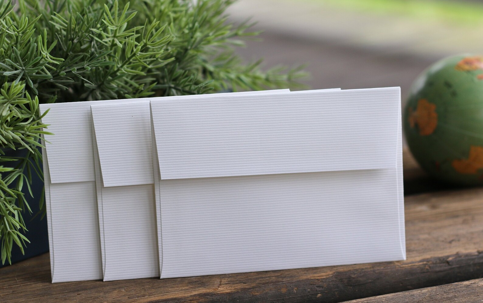 WHITE GROOVE ENVELOPES ~ A1 Envelopes (crisp White W Slight Texture ...