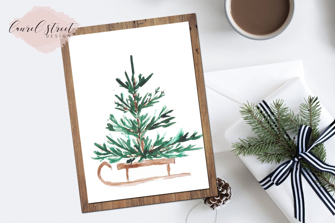 Pine Tree Christmas Tree Printable Christmas Art Christmas Printable ...